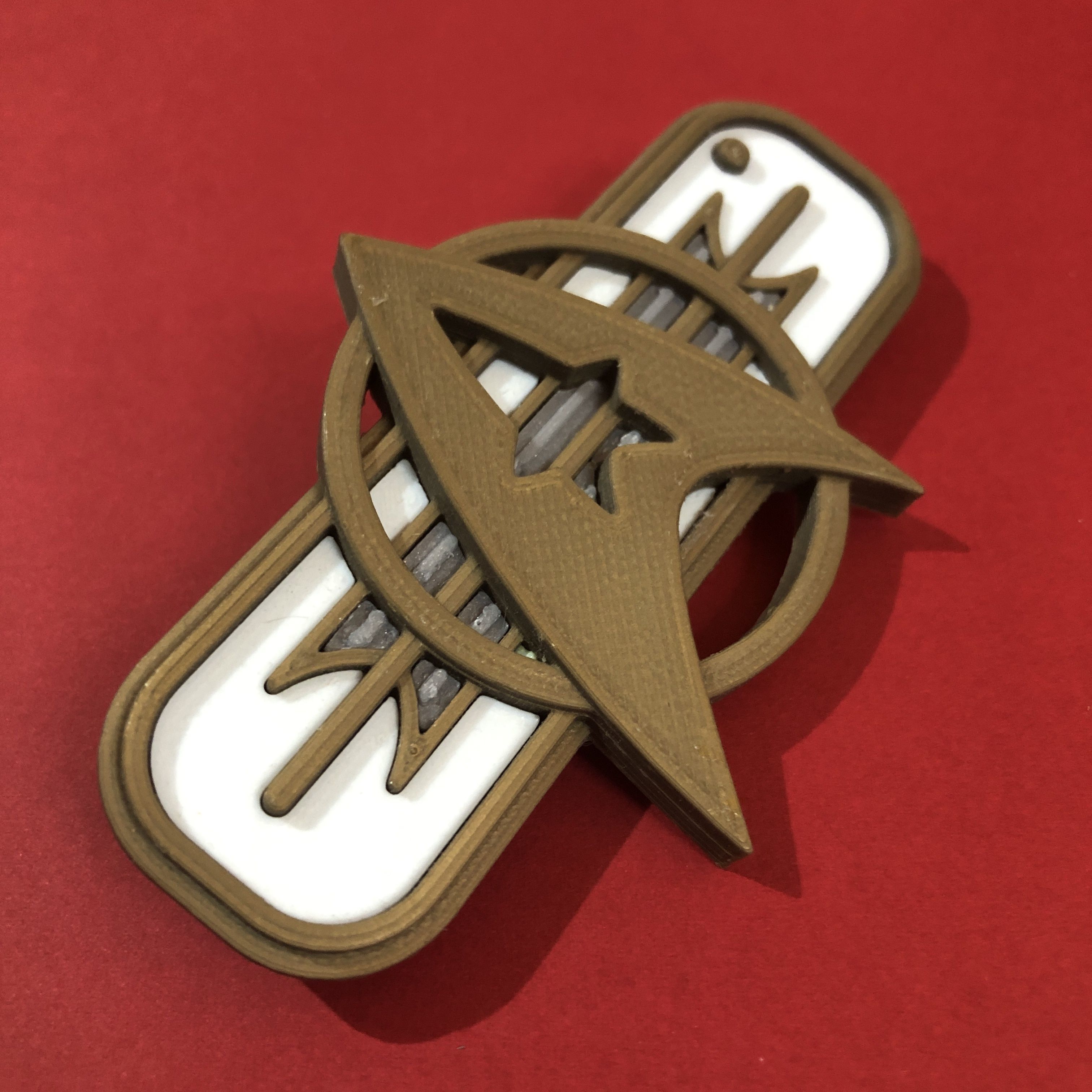 Star Trek TWoK Starfleet Uniform Insignia and Presentation Box 3D model ...