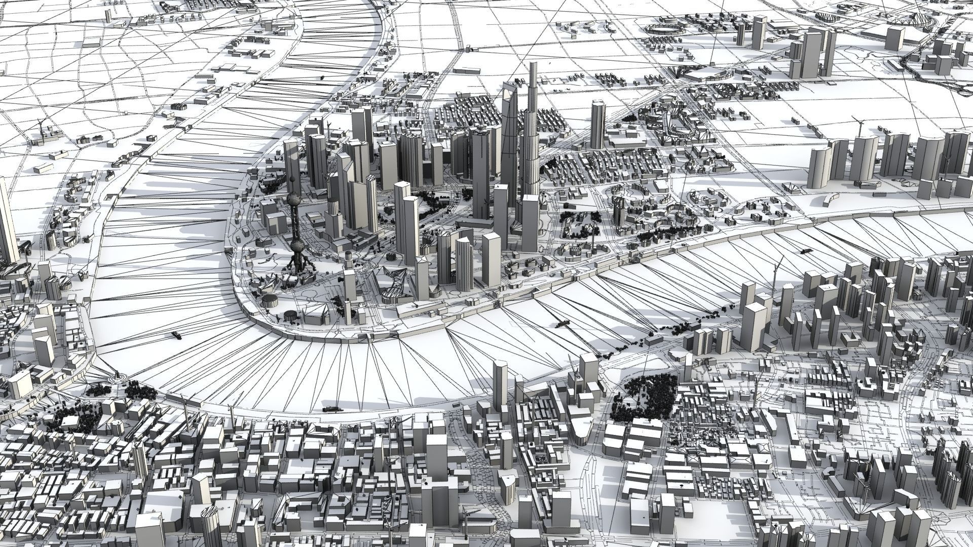 Shanghai City China 3D model | CGTrader