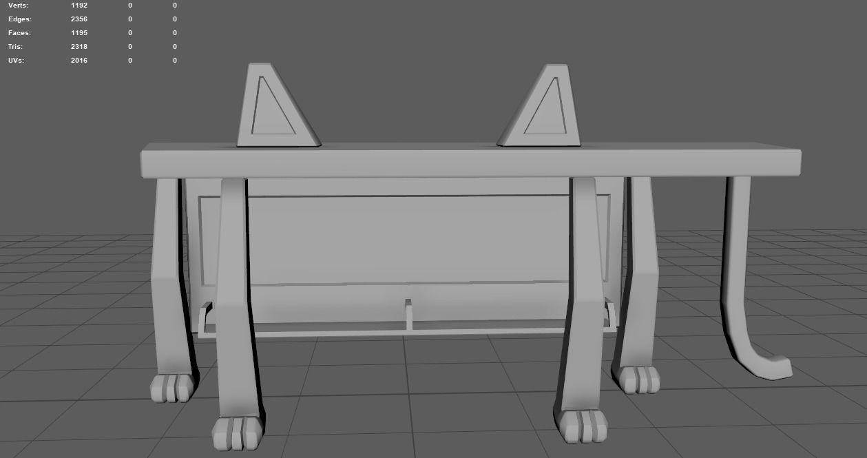 cat bus stop 3D model | CGTrader