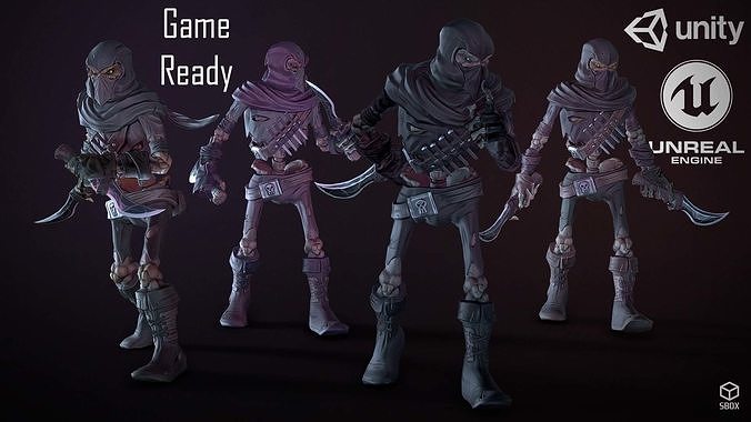 3D model Fantasy Skeleton Rogue 1 VR / AR / low-poly | CGTrader