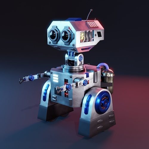 3D model Robot sci-fi VR / AR / low-poly | CGTrader