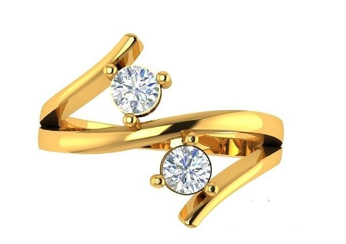 Classic Two Diamond STL printable File 3D model 3D printable | CGTrader