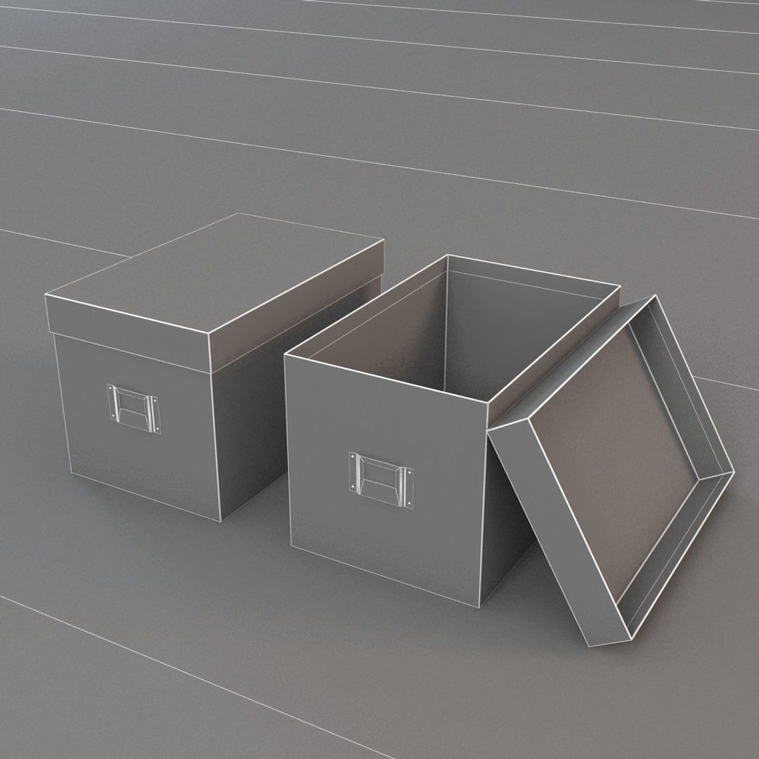 Stationery Storage Boxes 3D model | CGTrader