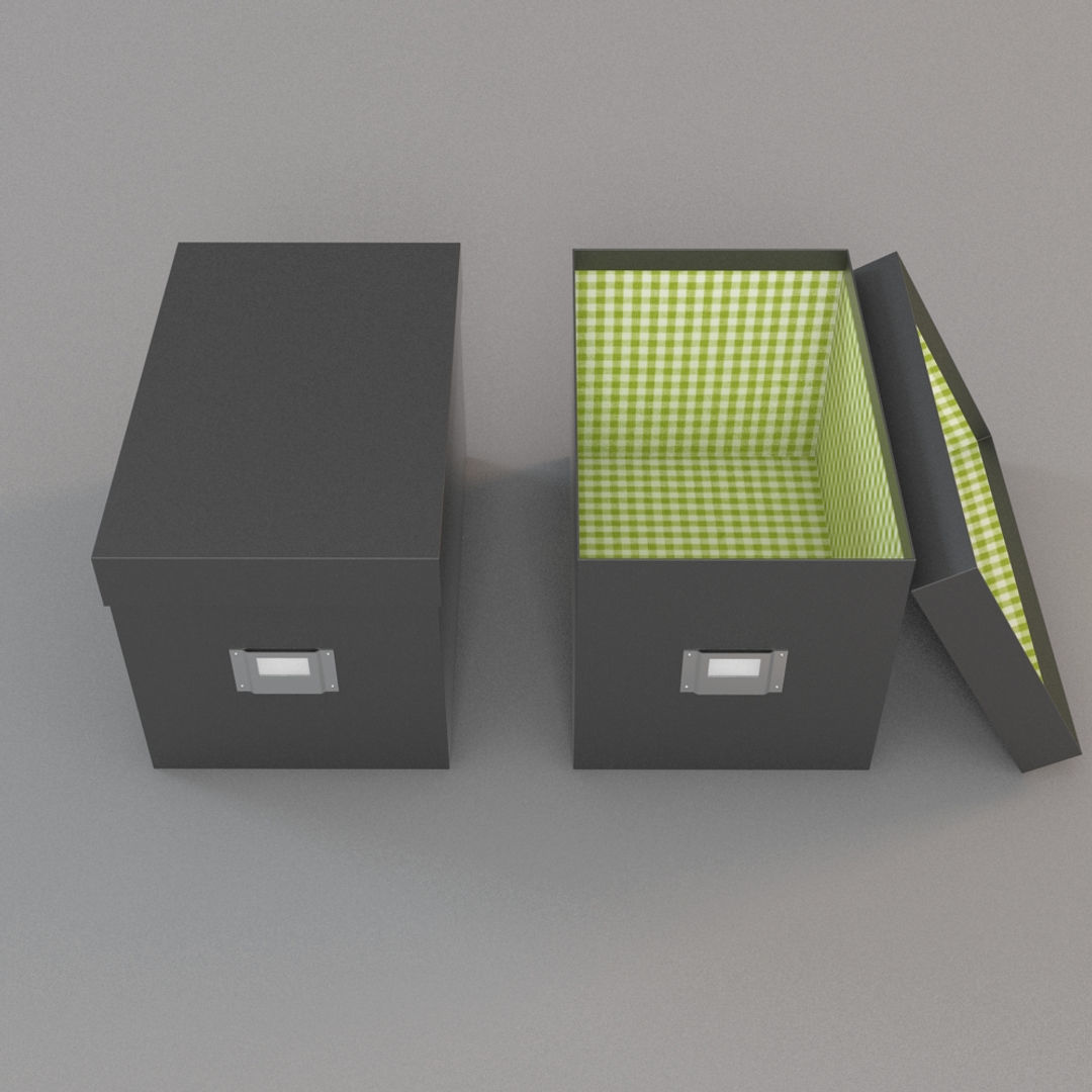 Stationery Storage Boxes 3D model | CGTrader