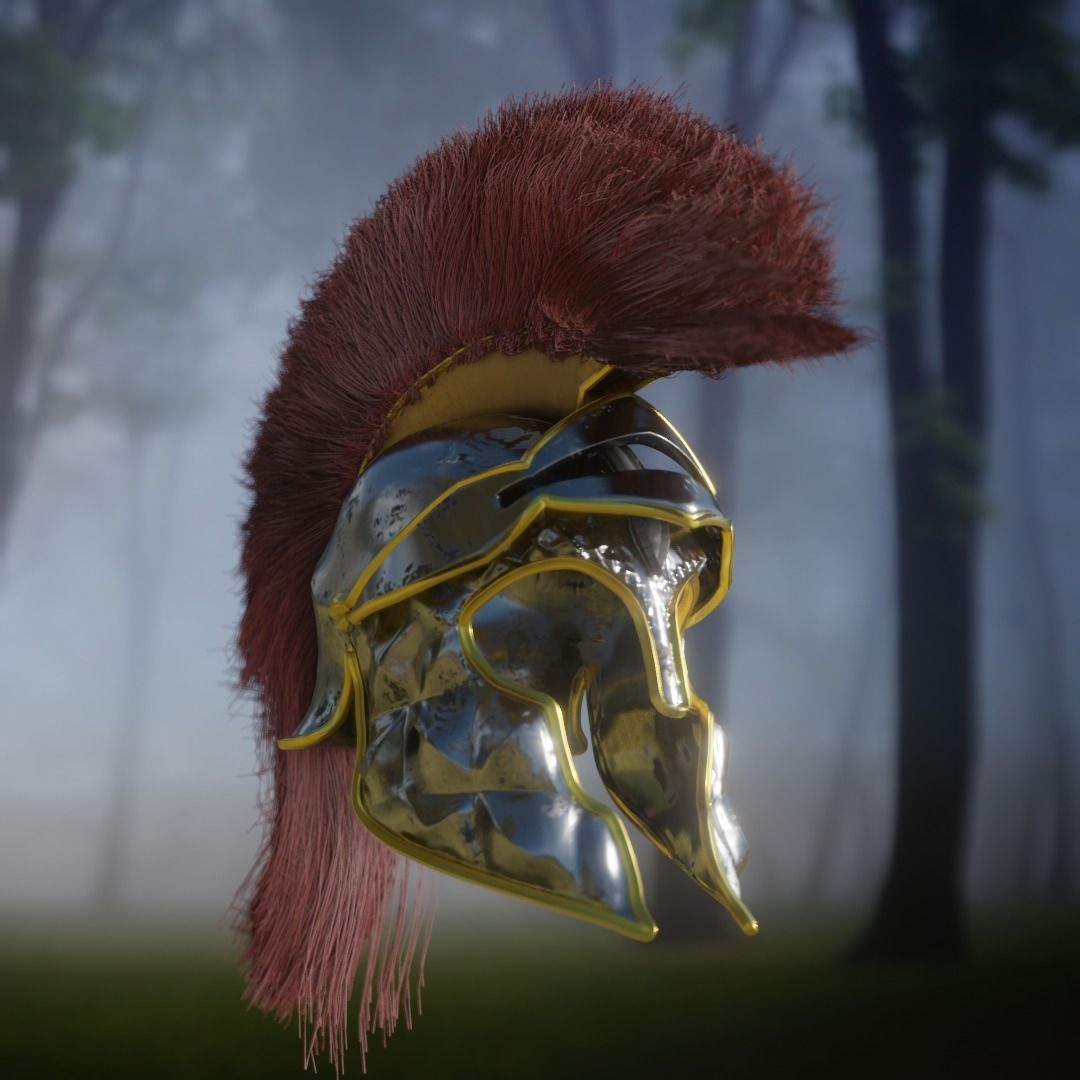 Galea Medieval Helmet Lowpoly 3D model | CGTrader
