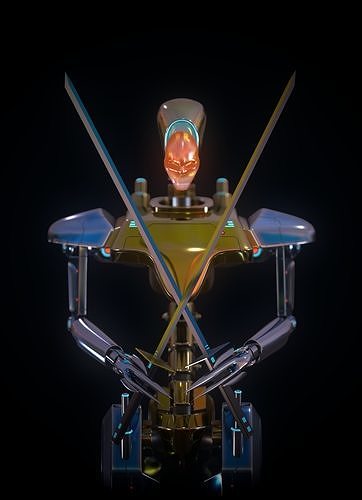 3D model Character robot VR / AR / low-poly | CGTrader