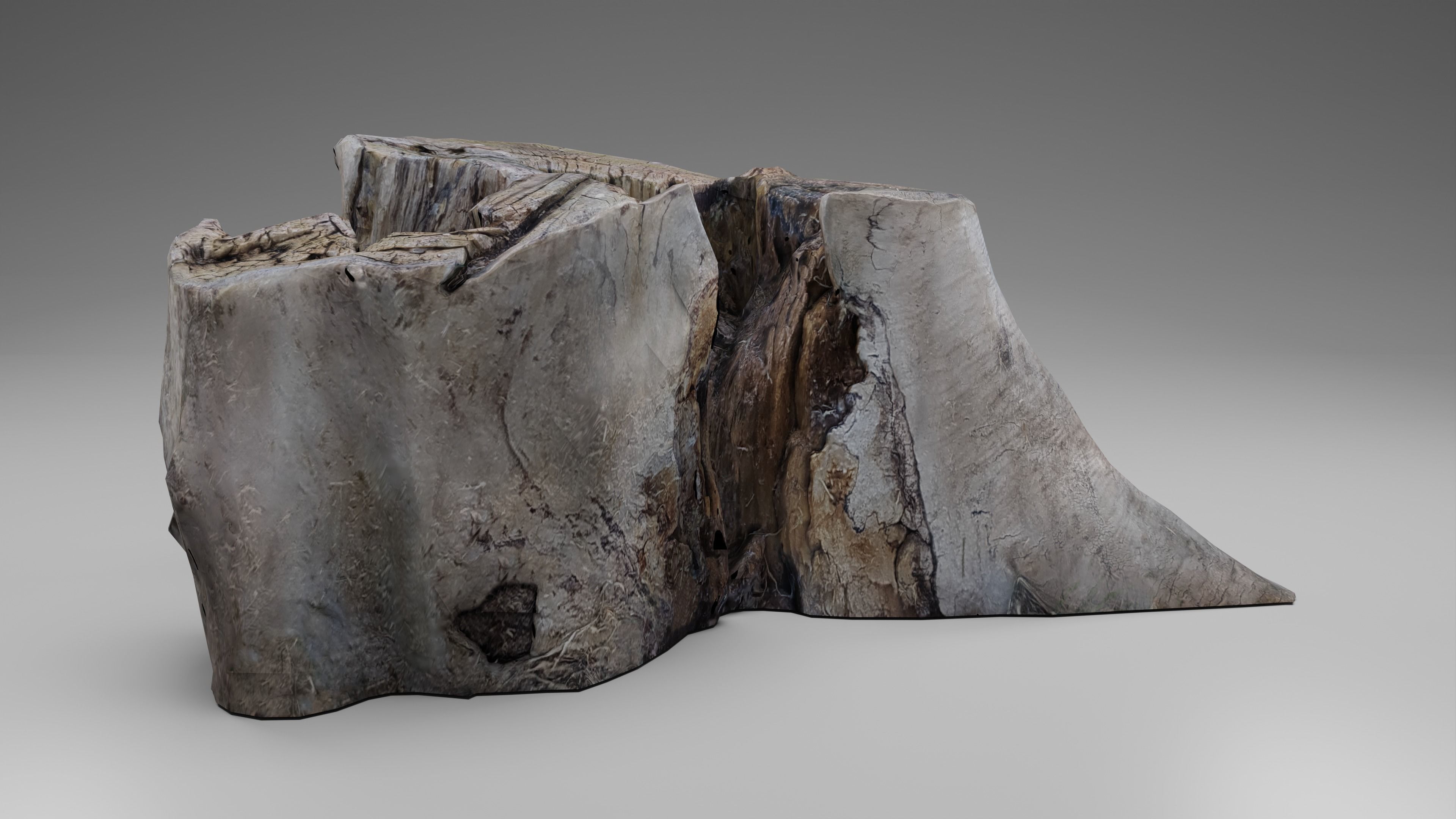 Tree Stump 002 Photoscan PBR Game Ready free VR / AR / low-poly 3D ...