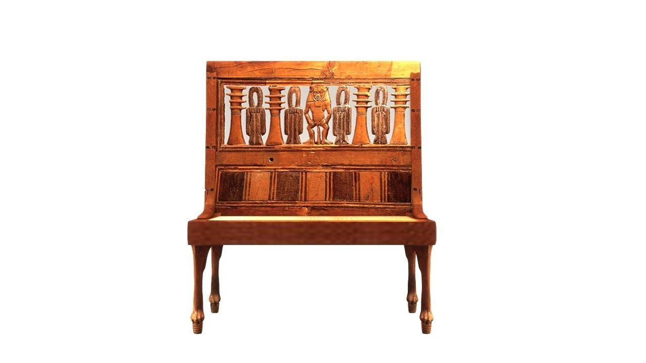 ancient egyptian bench 3D model | CGTrader