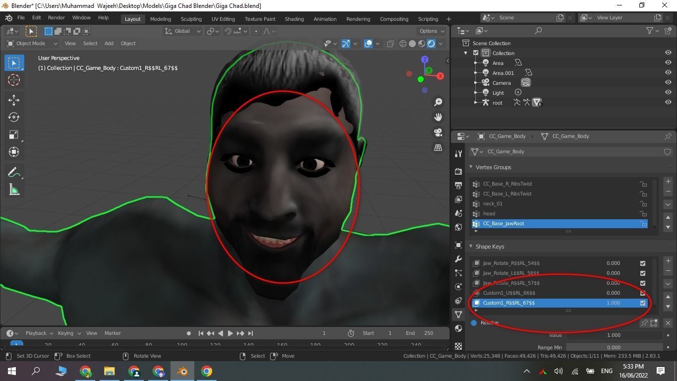 3D model Giga Chad Rigged And Game Ready VR / AR / low-poly | CGTrader