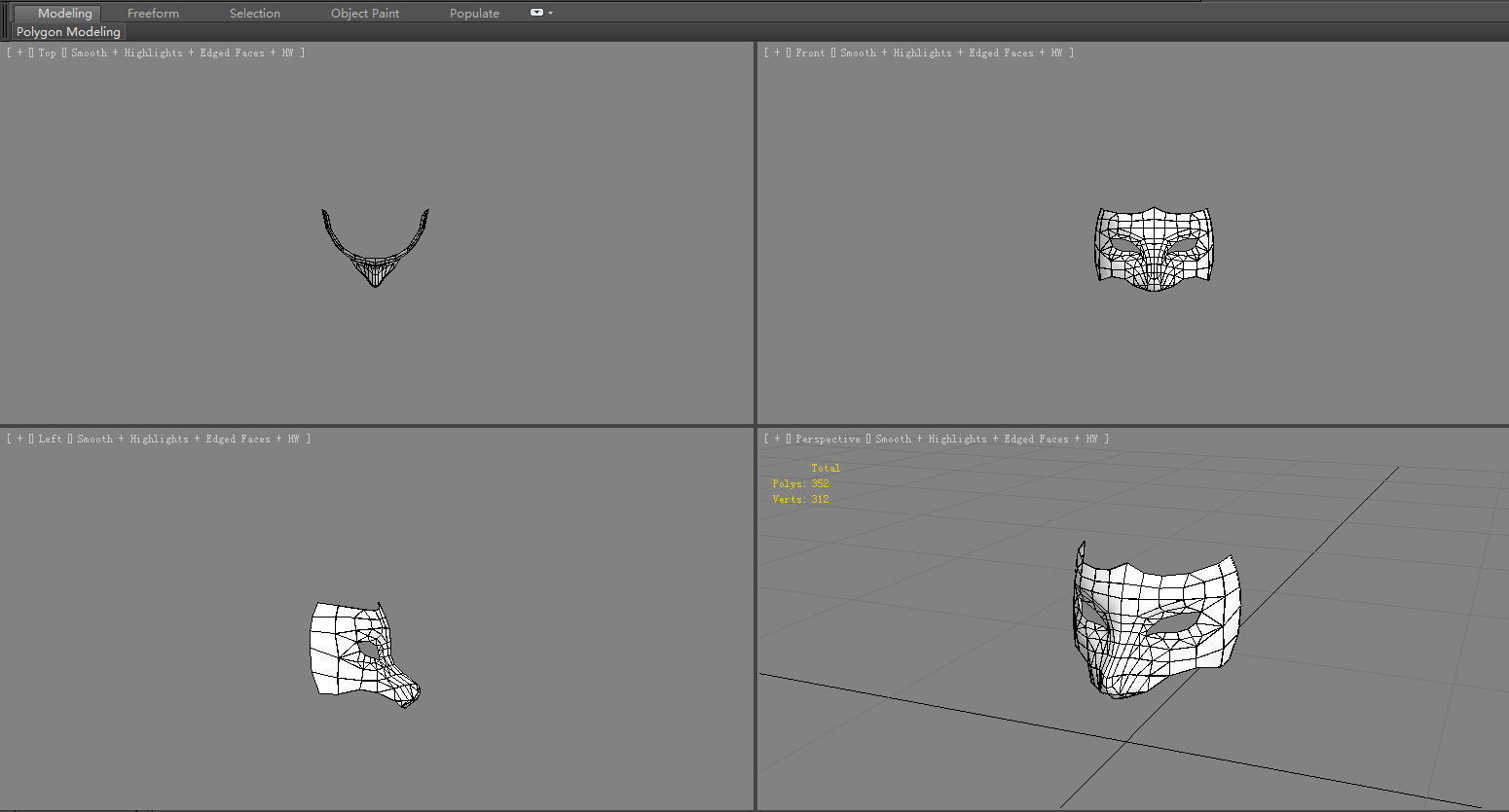 3D model fox mask VR / AR / low-poly | CGTrader