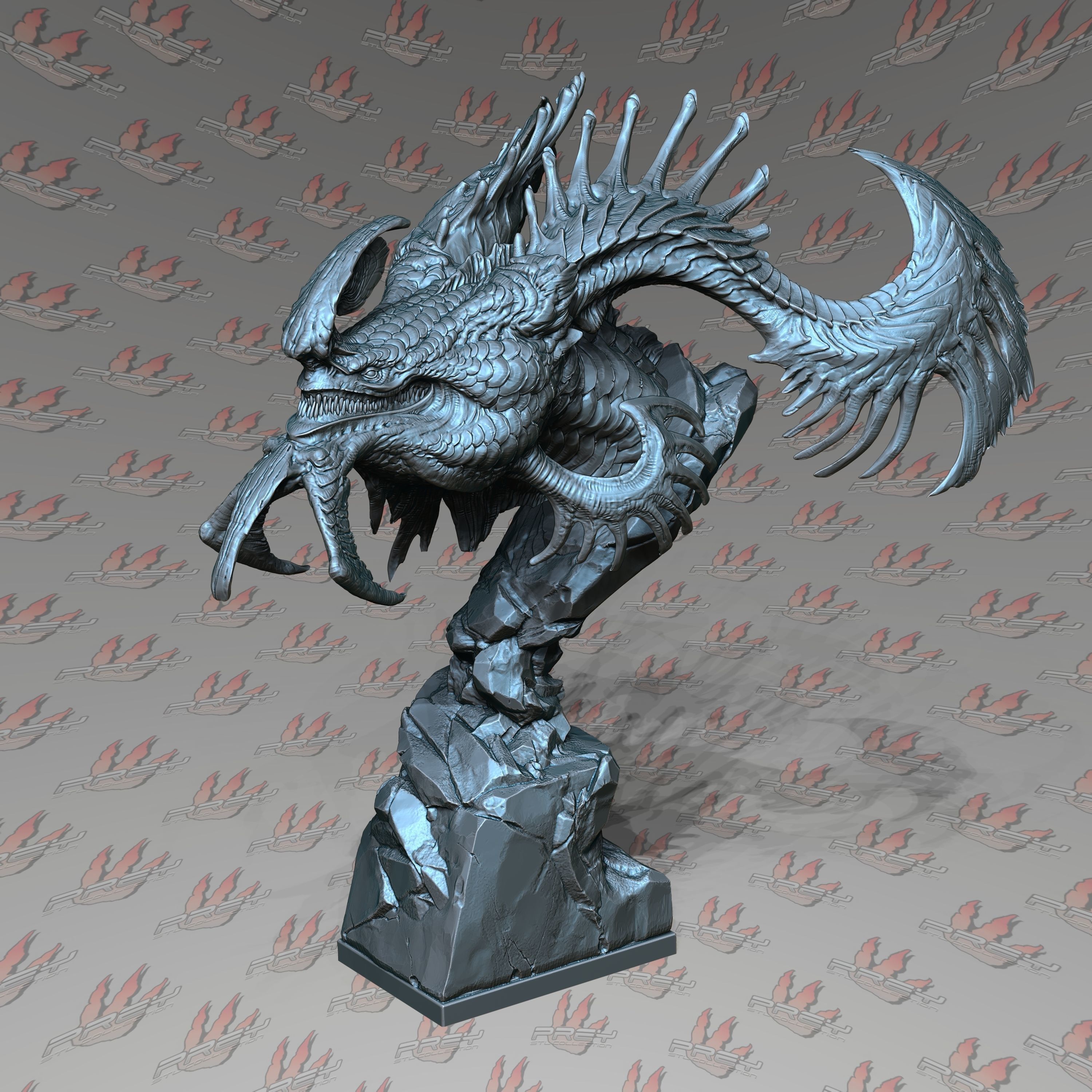 Dragon Bust 3D model 3D printable | CGTrader