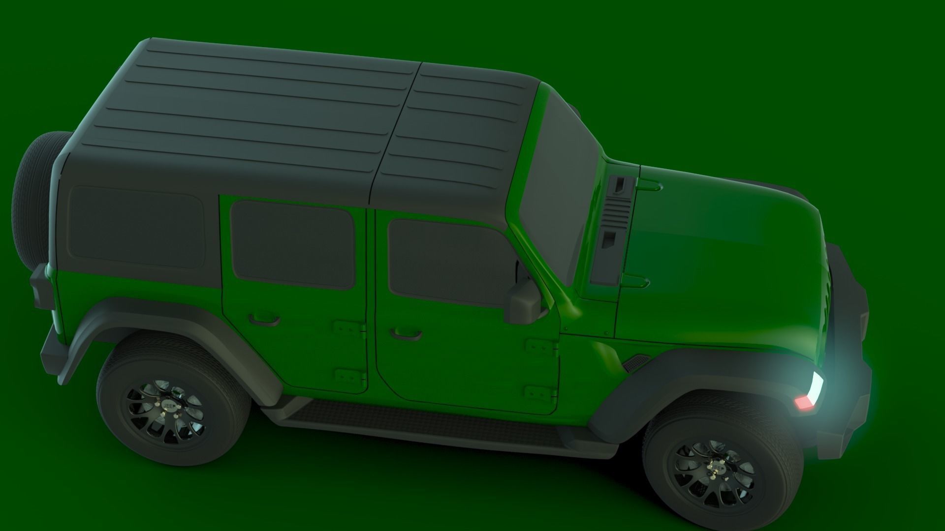 CAD model of JL JEEP WRANGLER 2018 3D model | CGTrader