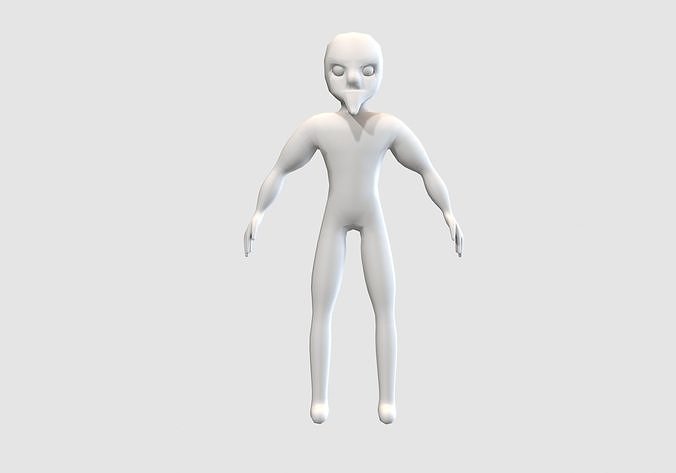 strong male human 3D model | CGTrader