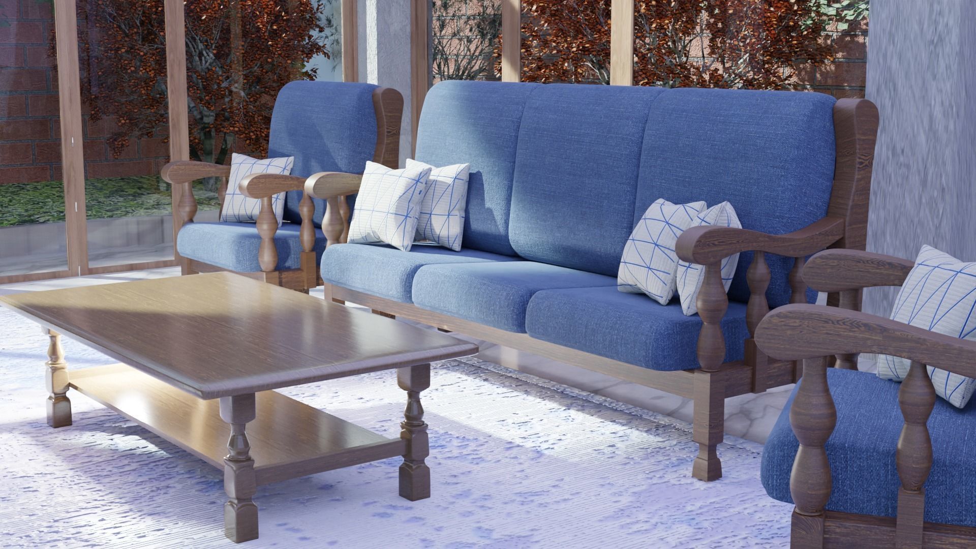 sofa classic design 3D model | CGTrader