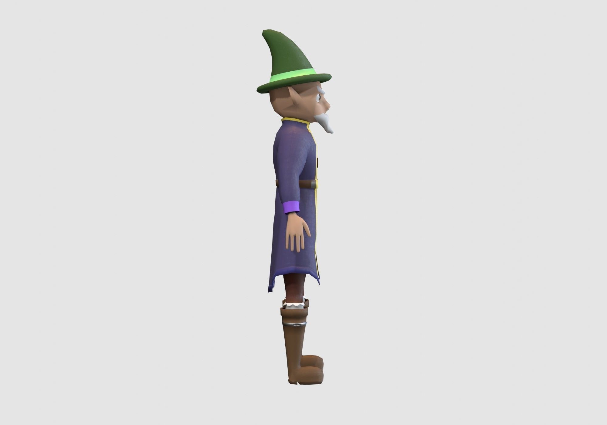 cartoon male wizard 3D model | CGTrader