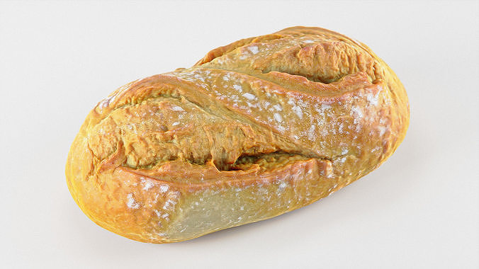 3D model Bread loaf 01 VR / AR / low-poly | CGTrader