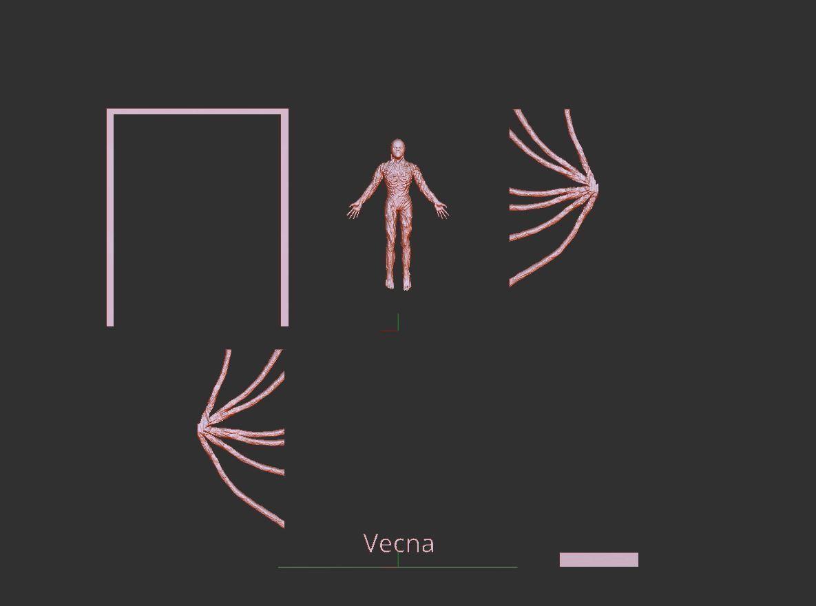 vecna man in shape of spider 3D model 3D printable | CGTrader