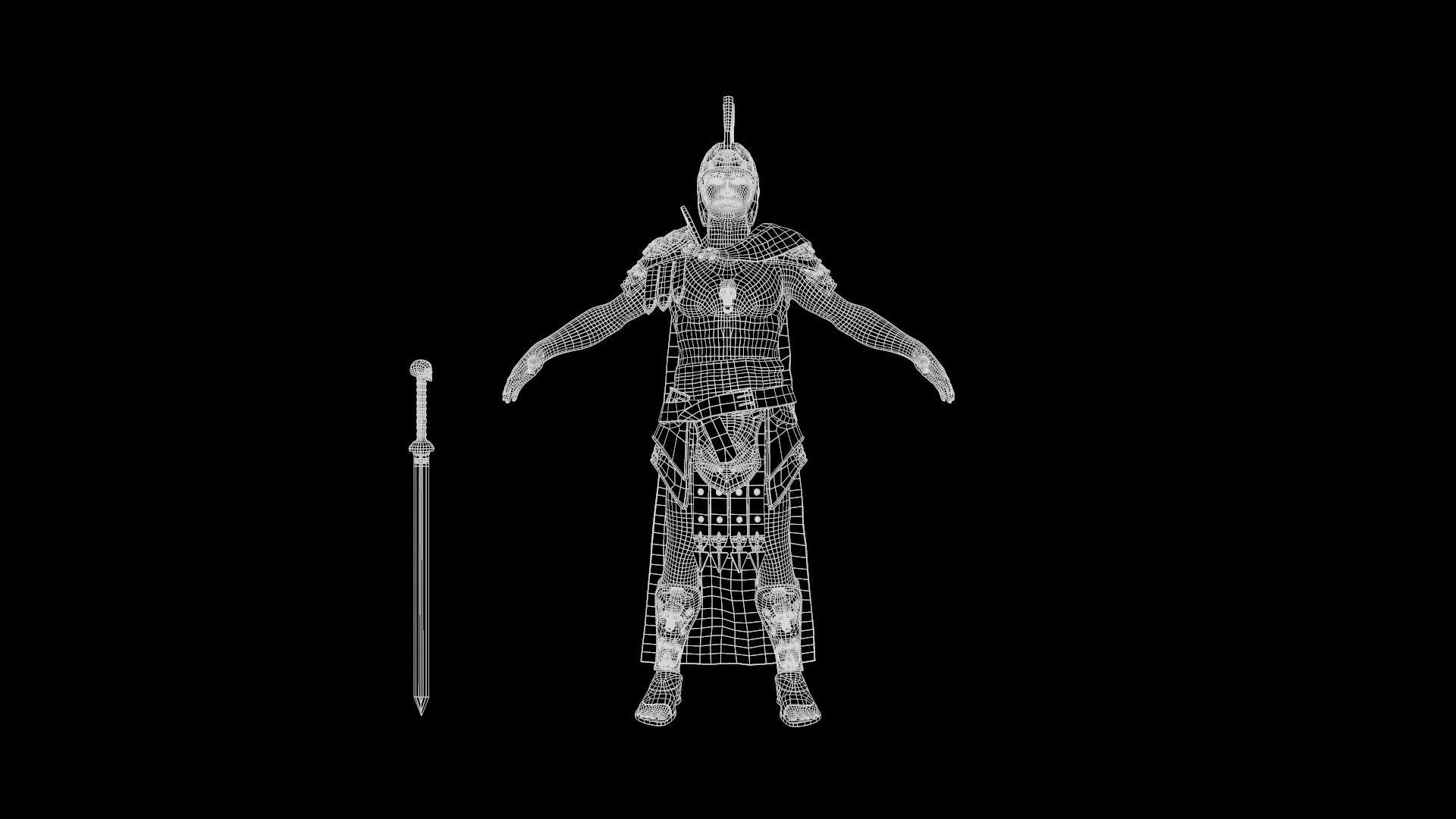3D model ROMAN LEGION OFFICER VR / AR / low-poly | CGTrader