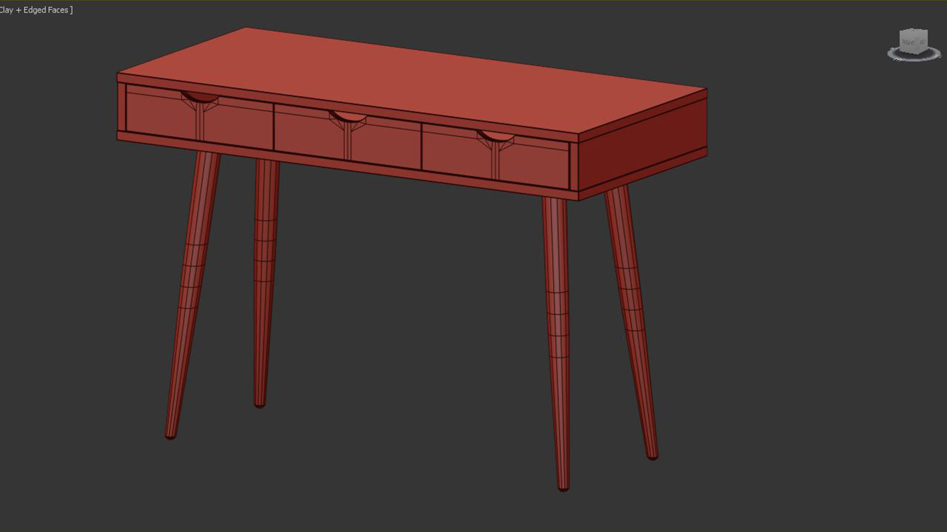 Neptune desk white 3D model | CGTrader