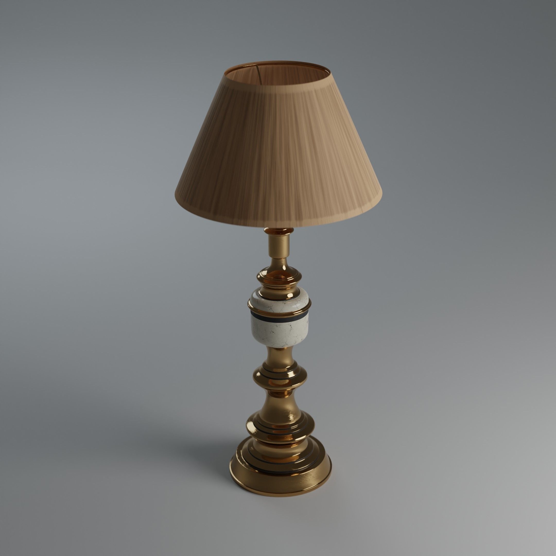 Photorealistic Vintage 1930s Stiffel Table Lamp 3D model | CGTrader