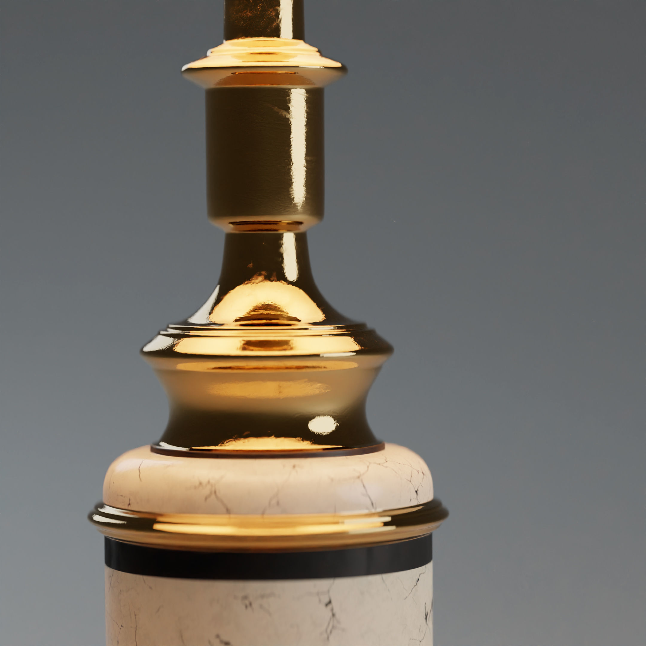 Photorealistic Vintage 1930s Stiffel Table Lamp 3D model | CGTrader