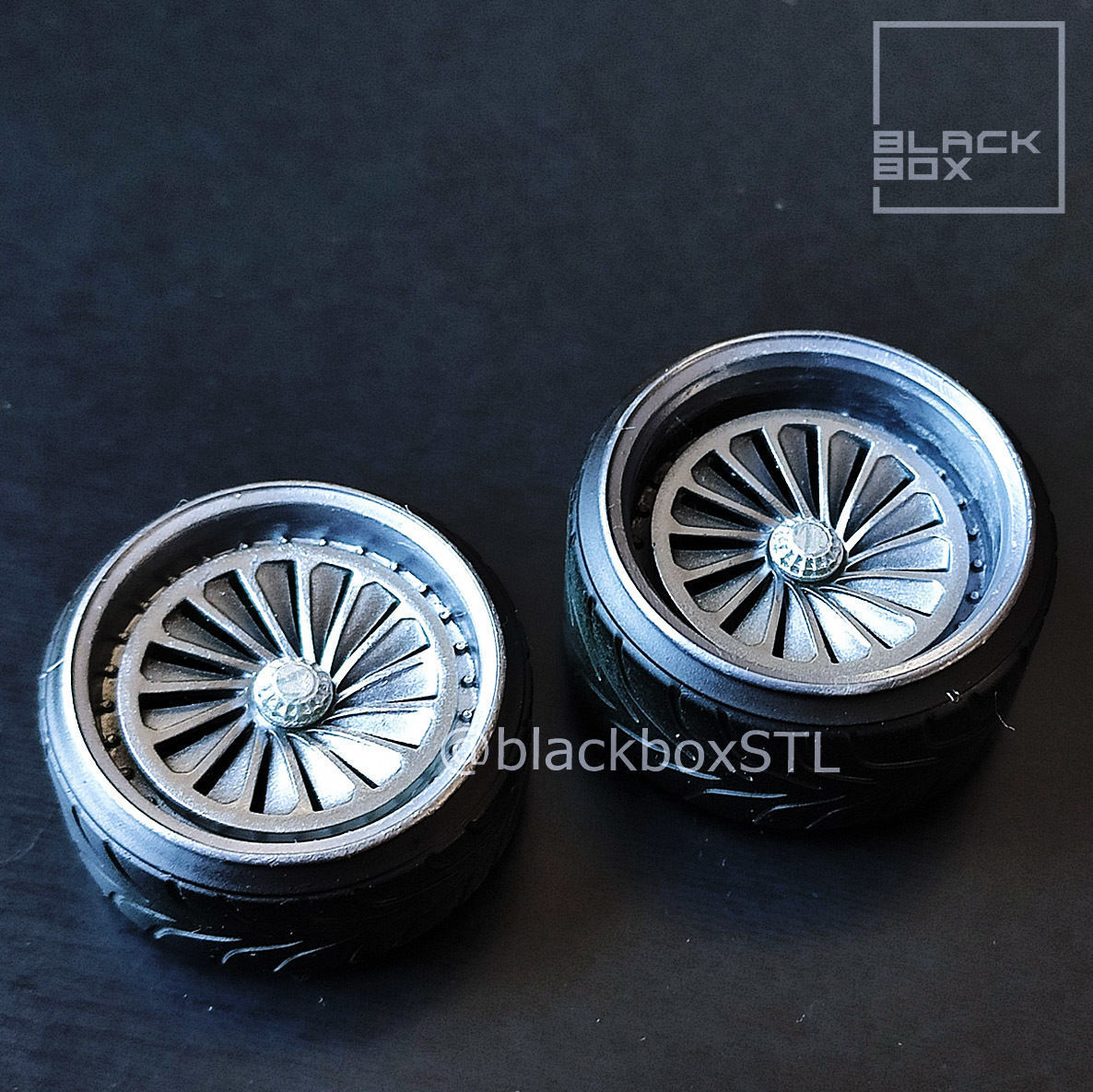 SIL Wheel Set front and rear for miniatures 1-24th 3D model 3D ...