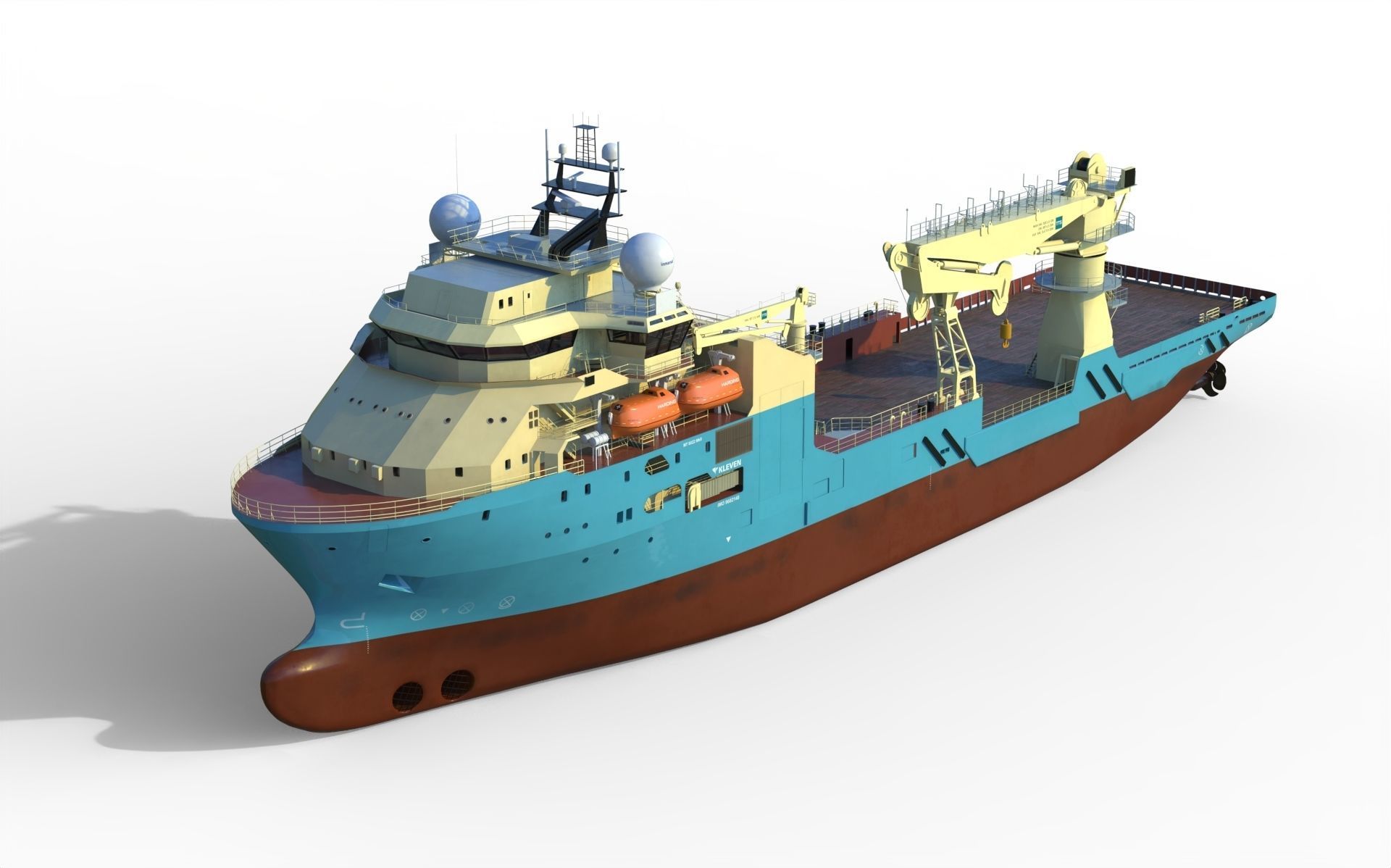 Offshore Platform Supply Vessel 3D model | CGTrader