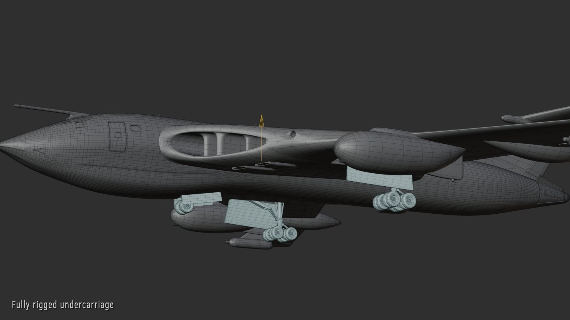 Handley Page Victor K2 tanker 3D model animated rigged | CGTrader