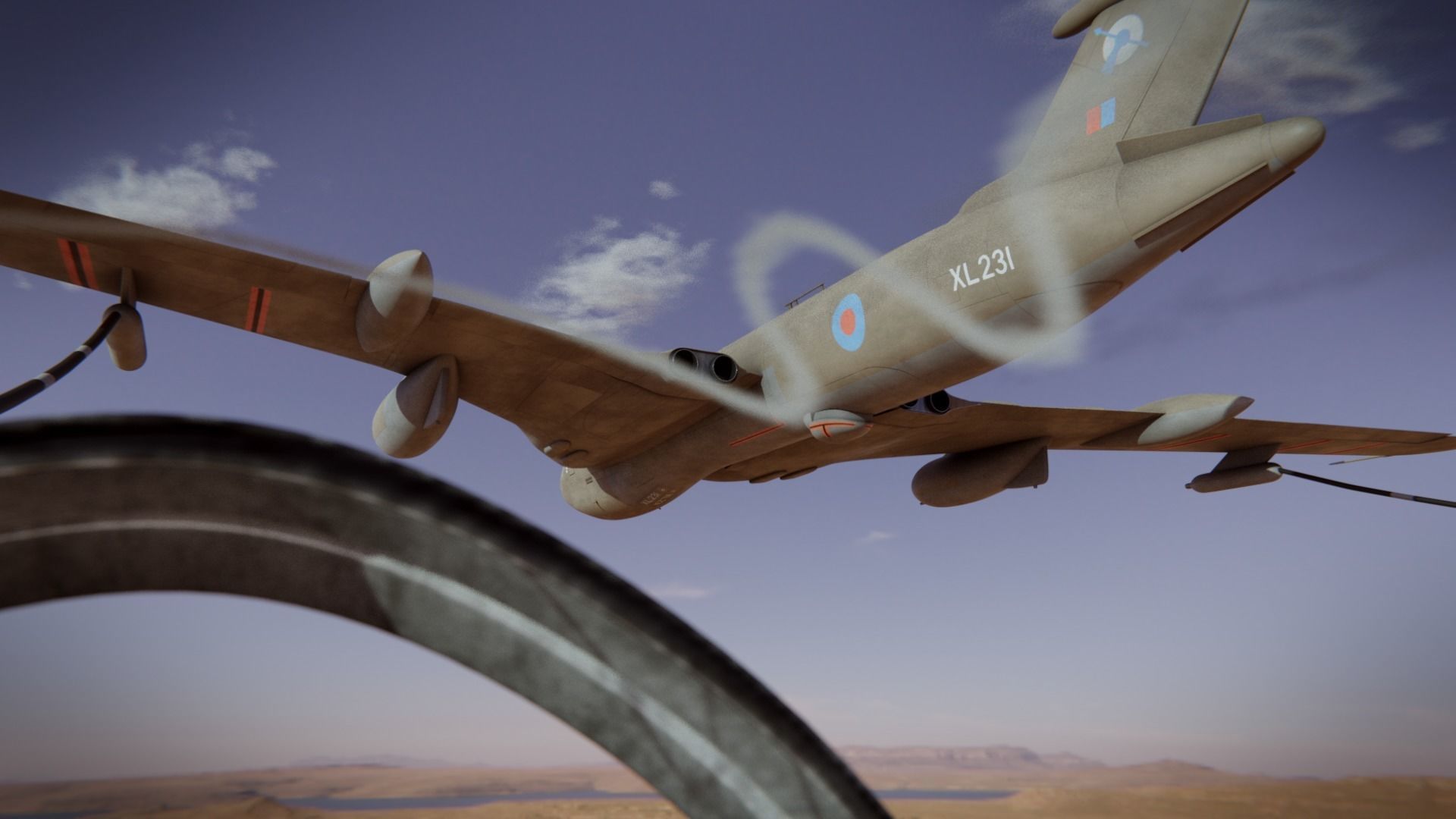 Handley Page Victor K2 tanker 3D model animated rigged | CGTrader