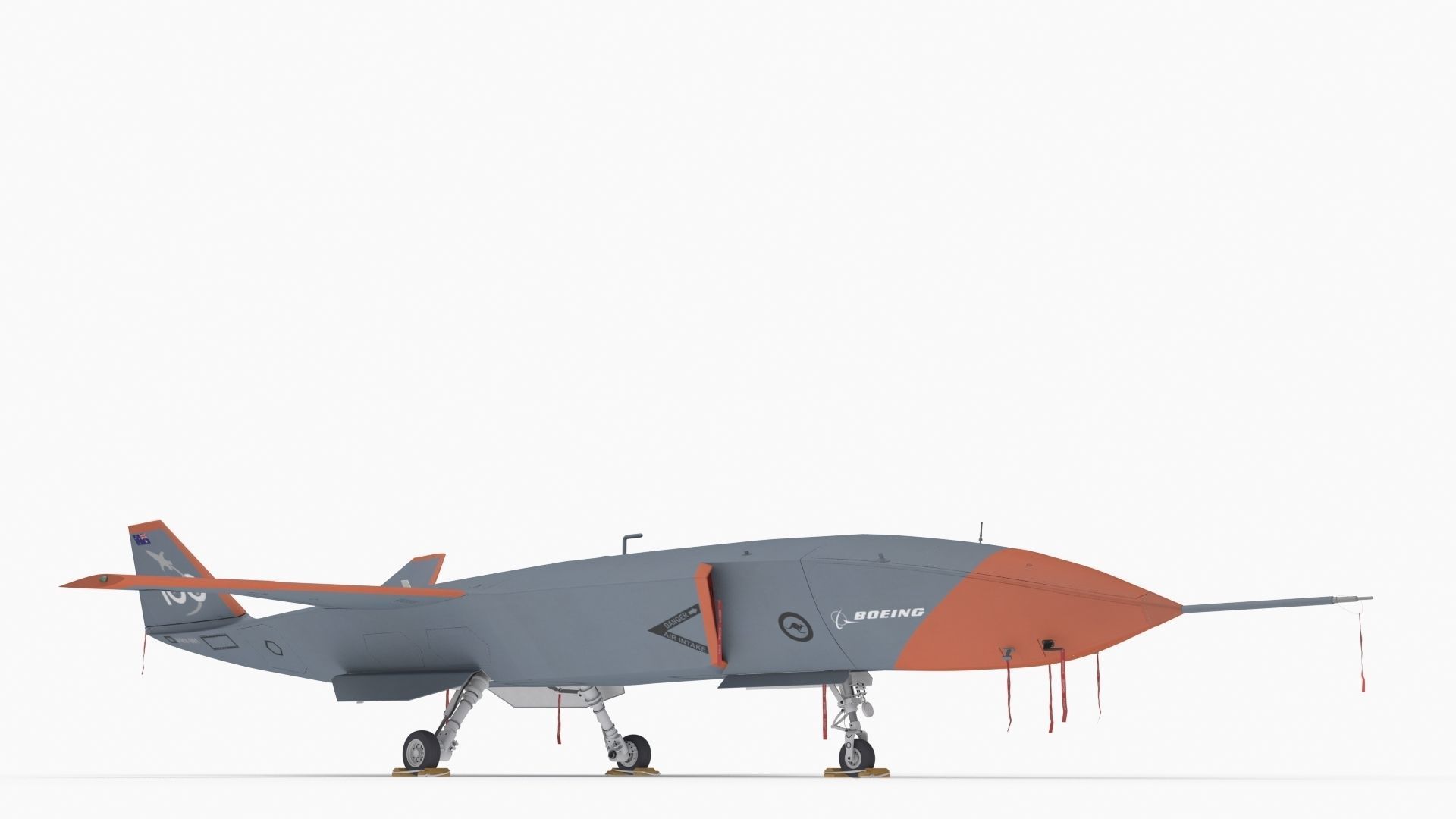 Boeing Loyal Wingman Military Drone MQ-28A Ghost Bat 3D model rigged ...