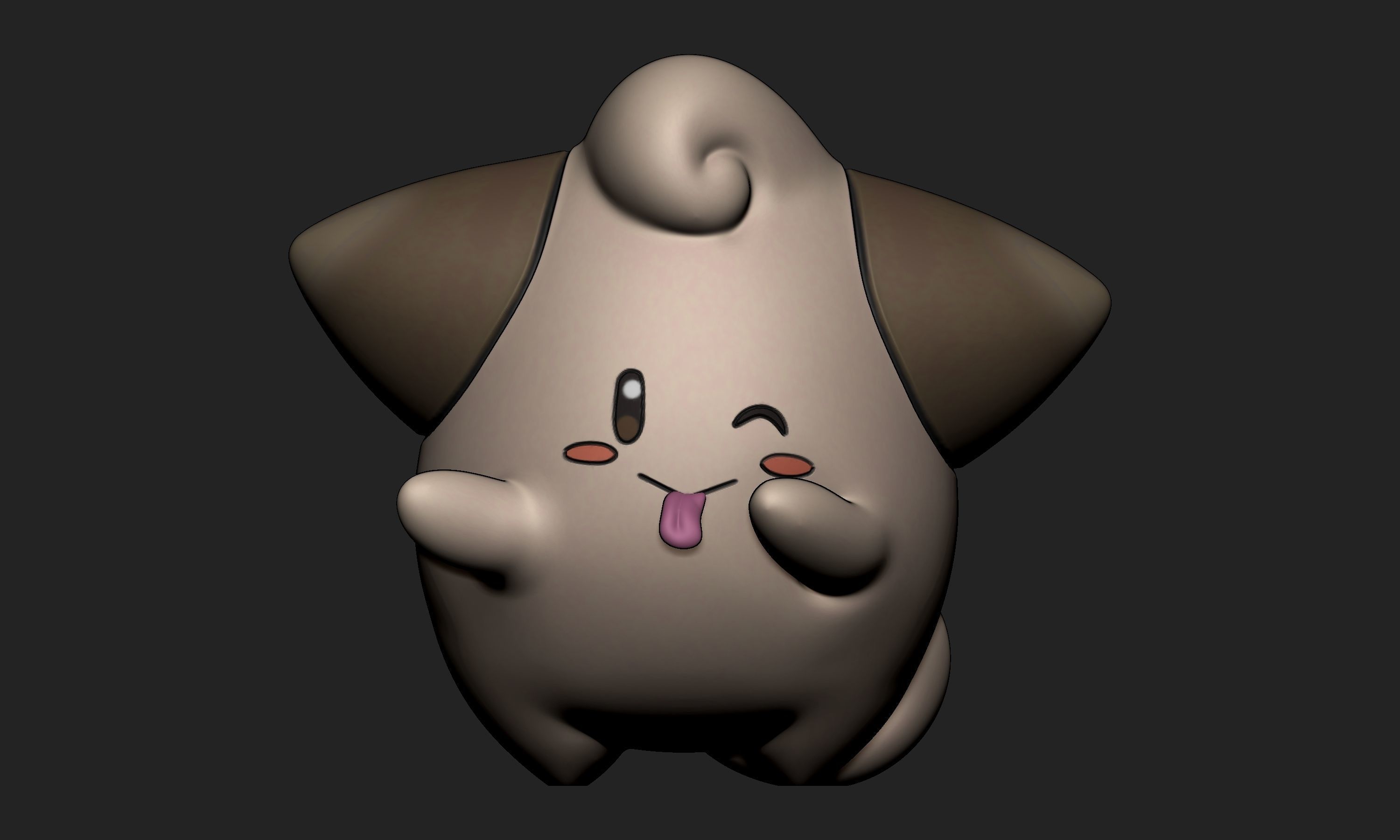 Pokemon - Cleffa Clefairy and Clefable 3D model 3D printable | CGTrader