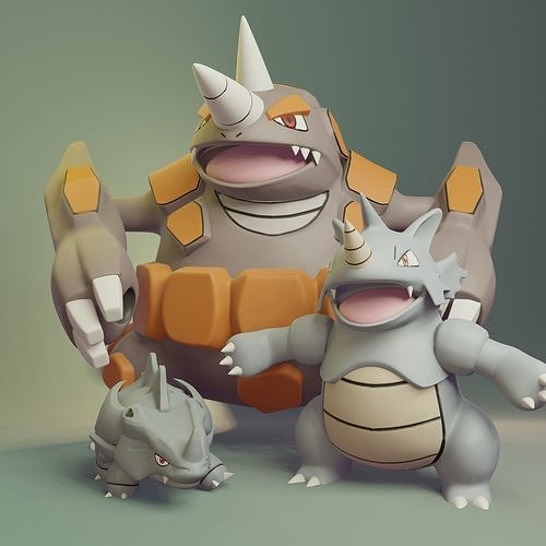 Rhyhorn Rhydon Rhyperior