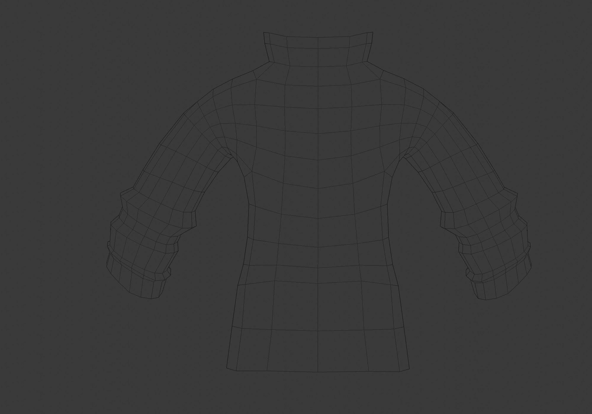 gray cartoon jacket 3D model | CGTrader