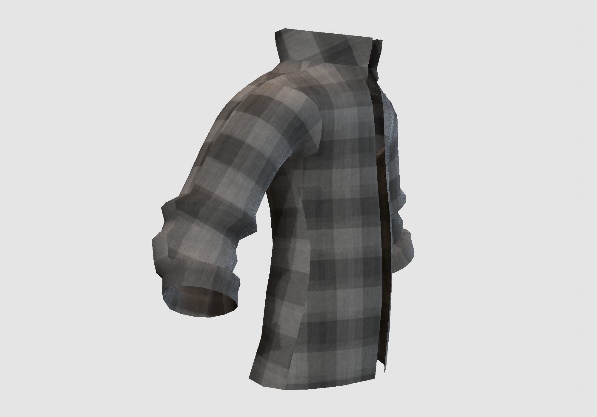 gray cartoon jacket 3D model | CGTrader