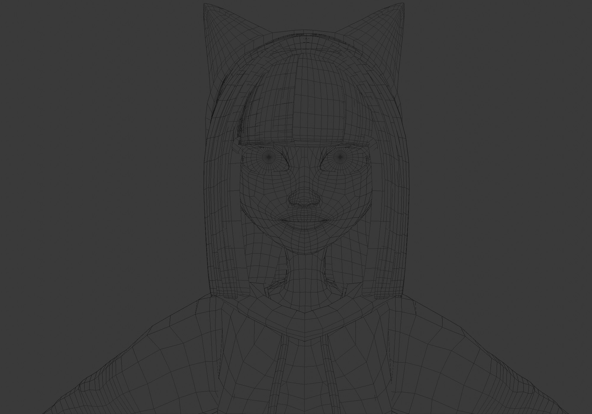 cute cat girl 3D model | CGTrader