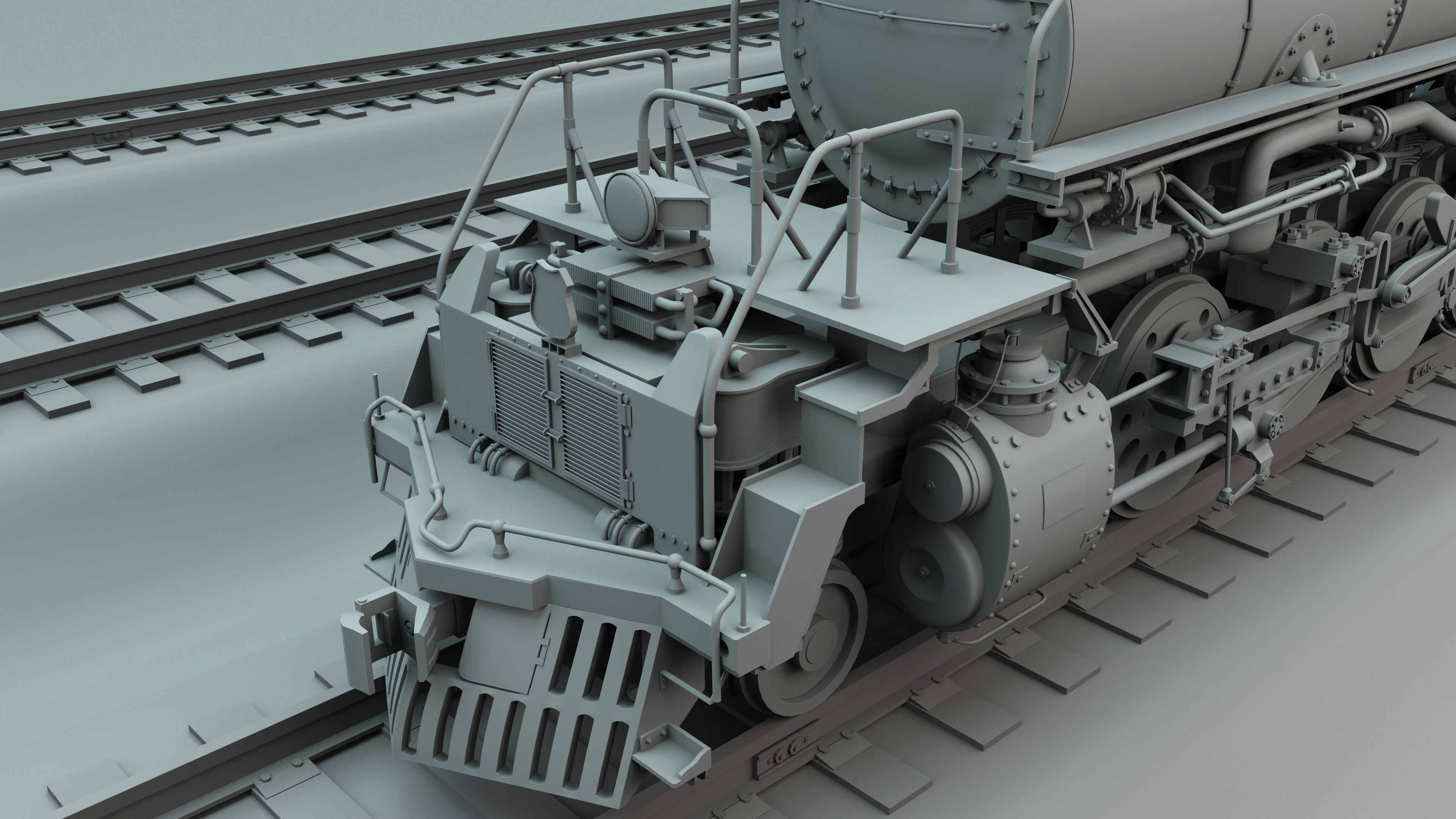 American Lacomotive union pacific 4096 3D model | CGTrader