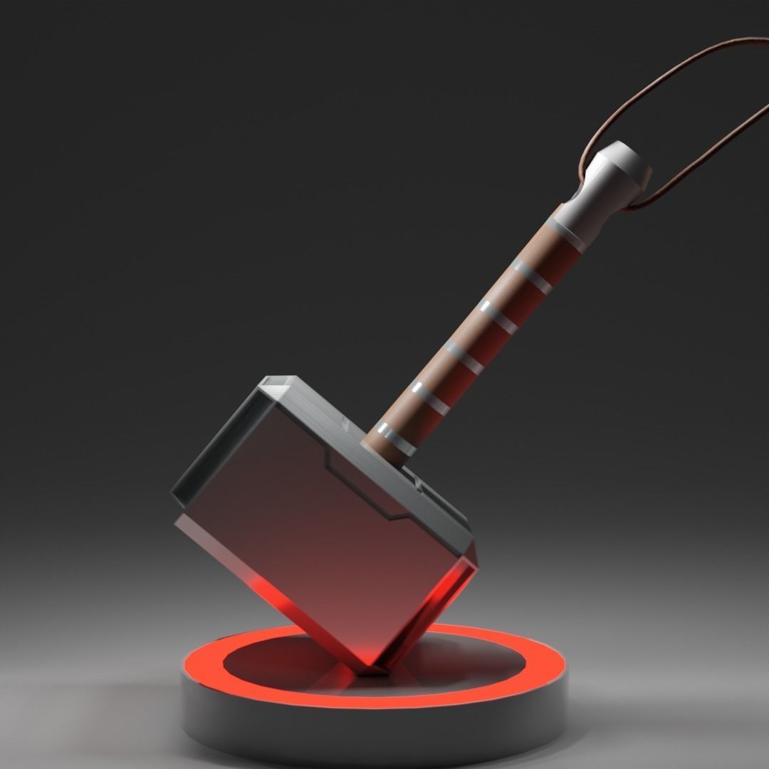 Thor Hammer with Full Texture 3D model | CGTrader