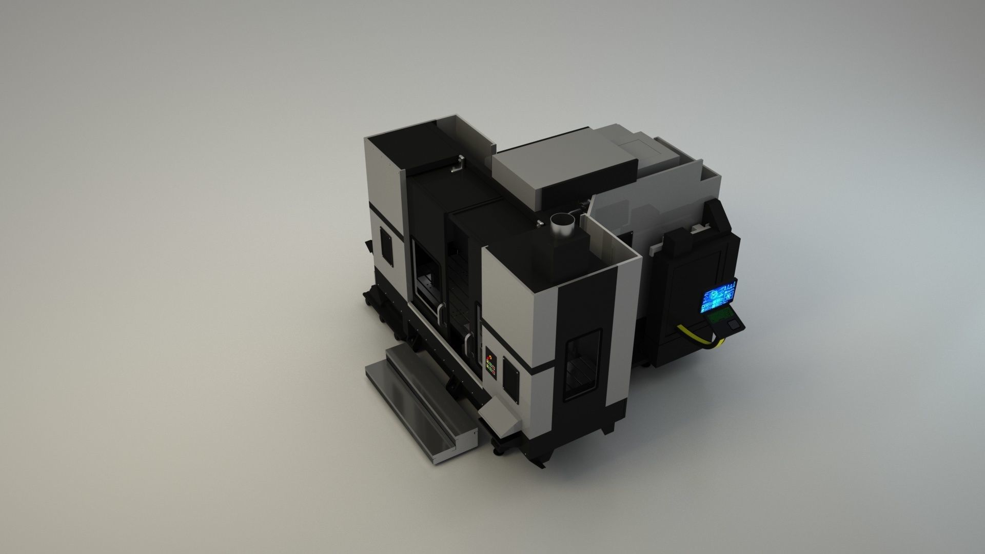 CNC Milling Machine 3D model | CGTrader