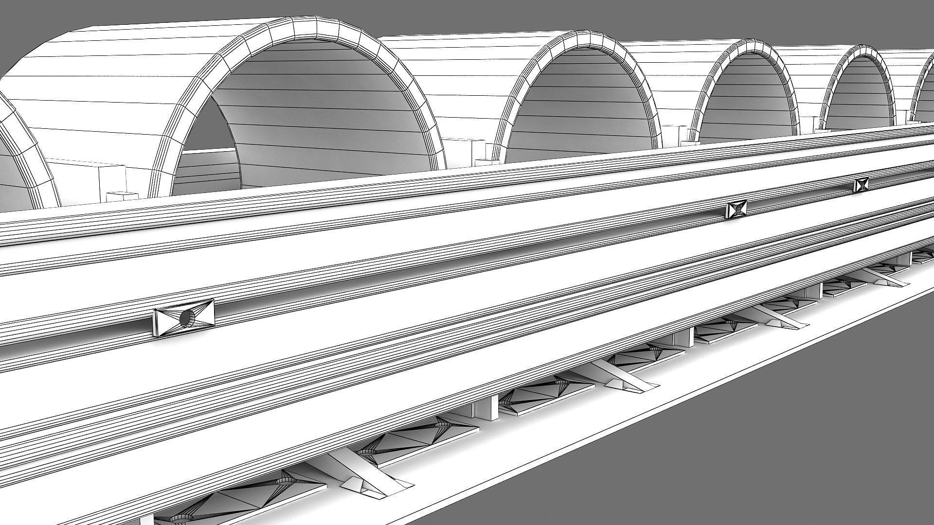 Energy Quad Guard Barrier 3d Model 3D model | CGTrader