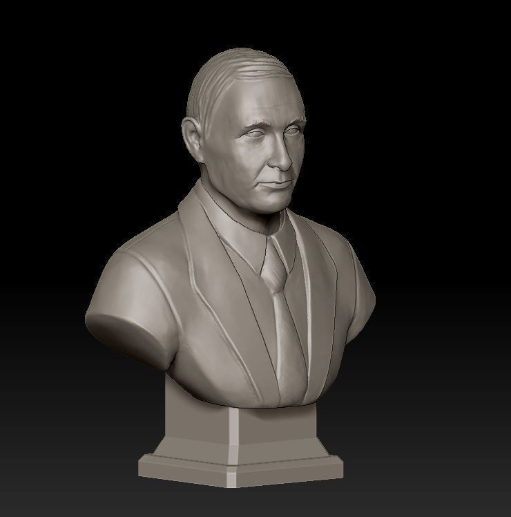 Vladimir Putin 3D model 3D printable | CGTrader