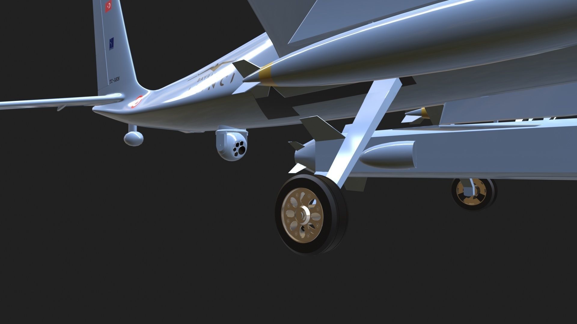 3D model AKINCI UAV VR / AR / low-poly | CGTrader