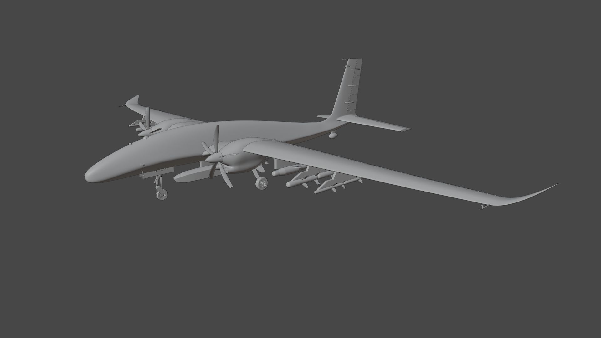 3D model AKINCI UAV VR / AR / low-poly | CGTrader