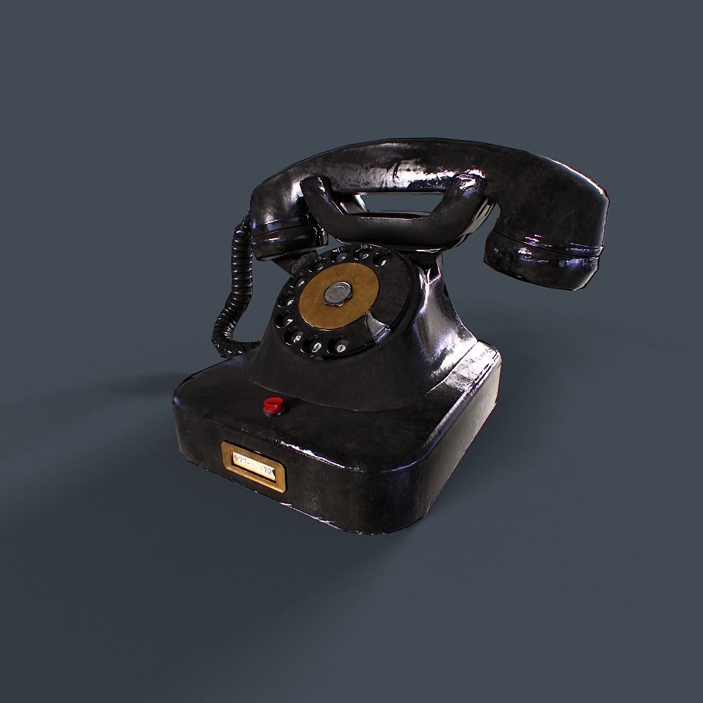 3D model Old Retro Phone v1 VR / AR / low-poly | CGTrader