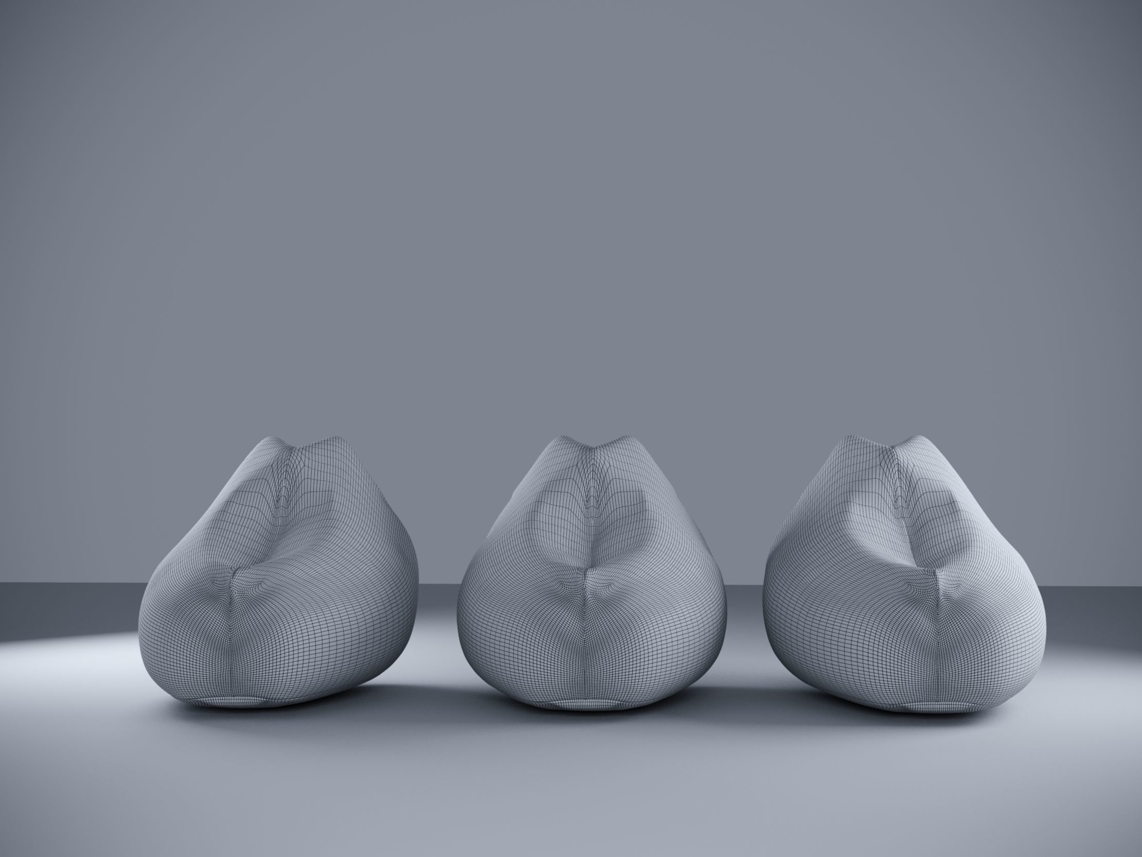 3D Colorful Puffs 3D model | CGTrader