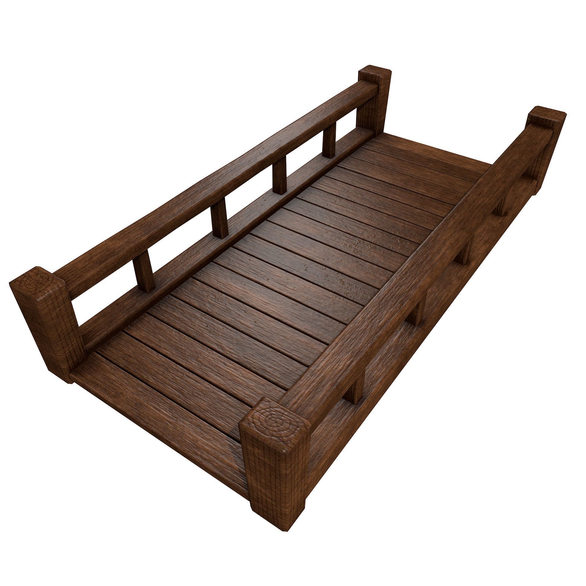 3D model Fantasy Wooden Bridge VR / AR / low-poly | CGTrader