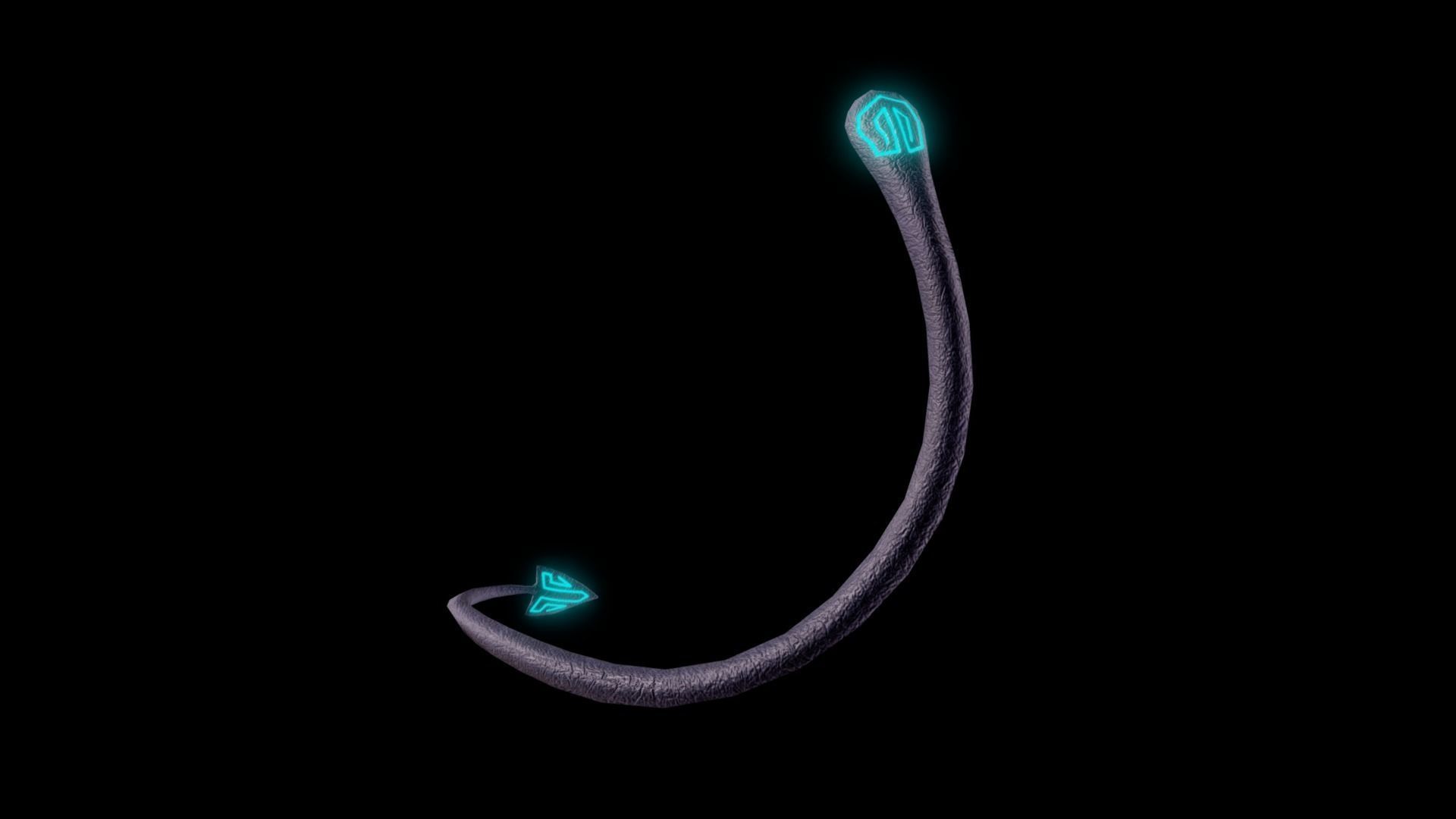 3D model Demon Cyber Wings and Tail Low-Poly VR / AR / low-poly | CGTrader