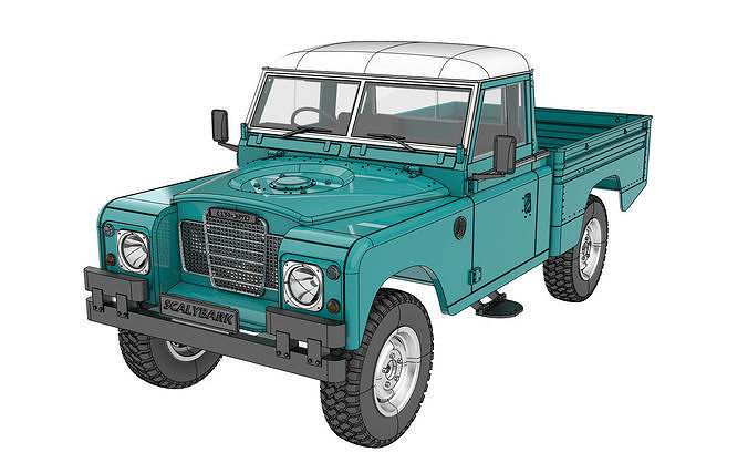 LAND ROVER SERIES 3 HIGH CAPACITY FOR 1 to 10 RC CHASSIS 3D model 3D ...
