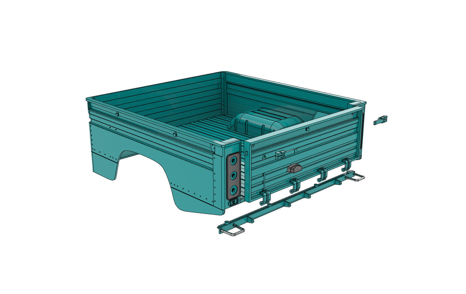 LAND ROVER SERIES 3 HIGH CAPACITY FOR 1 to 10 RC CHASSIS 3D model 3D ...