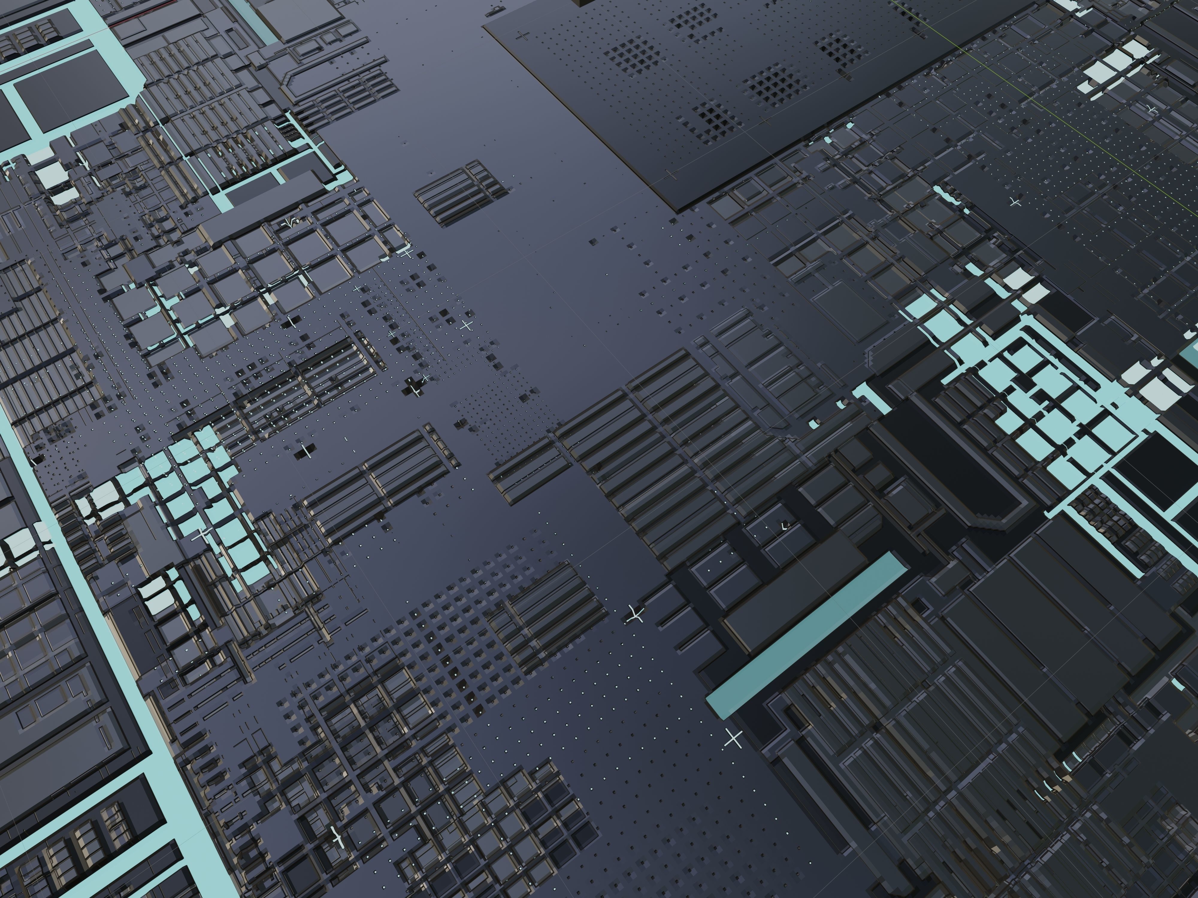 Processor chip 3D model | CGTrader