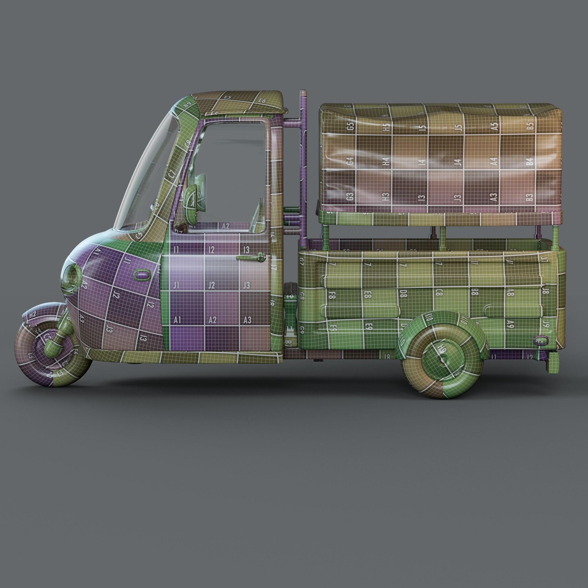 Cartoon Three Wheeler 3D model | CGTrader